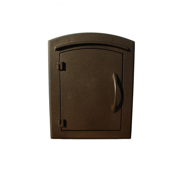Qualarc Manchester Wall Mounted Mailbox with Locking Drop Chute Combo ...
