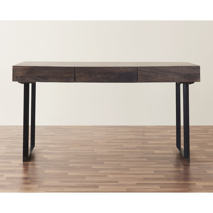 Joss & Main Mullins Solid Wood Top Metal Base Writing Desk & Reviews ...