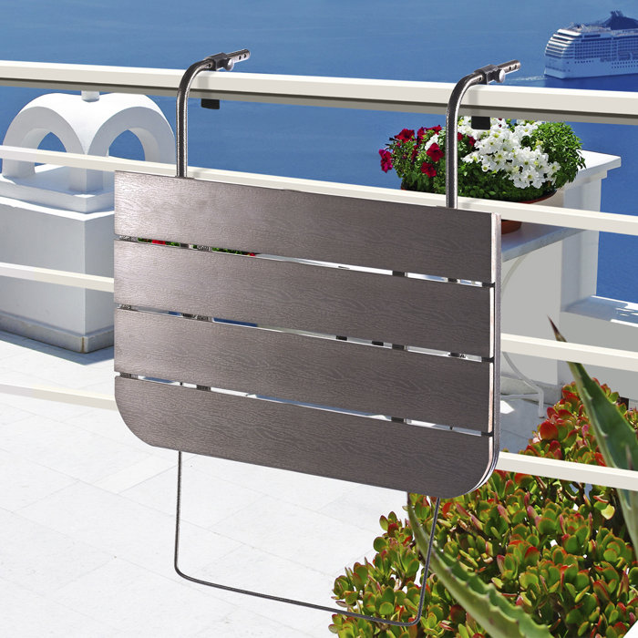 Ebern Designs Burgel Fliptop Outdoor Balcony Table & Reviews | Wayfair