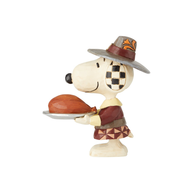 Jim Shore Enesco Peanuts by Jim Shore Thanksgiving Snoopy Pilgrim ...