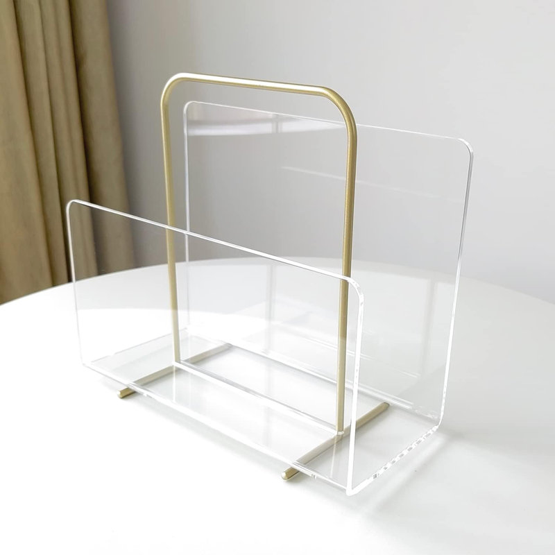 Mercer41 Crystal Clear Acrylic Magazine Book Rack | Wayfair