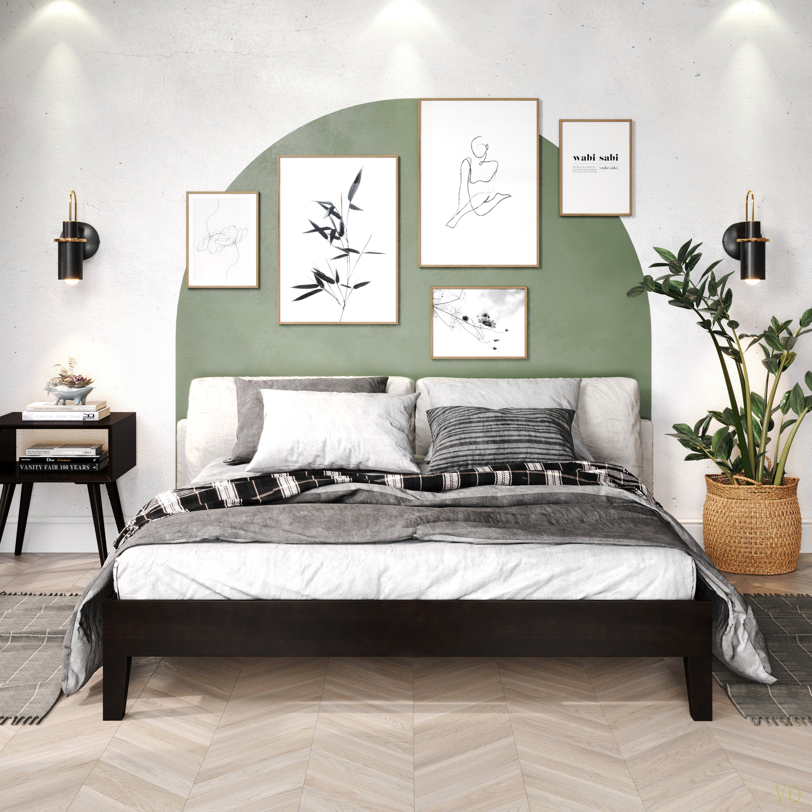 Latitude Run® King Platform Bed Handcrafted Solid Pine Platform Bed ...