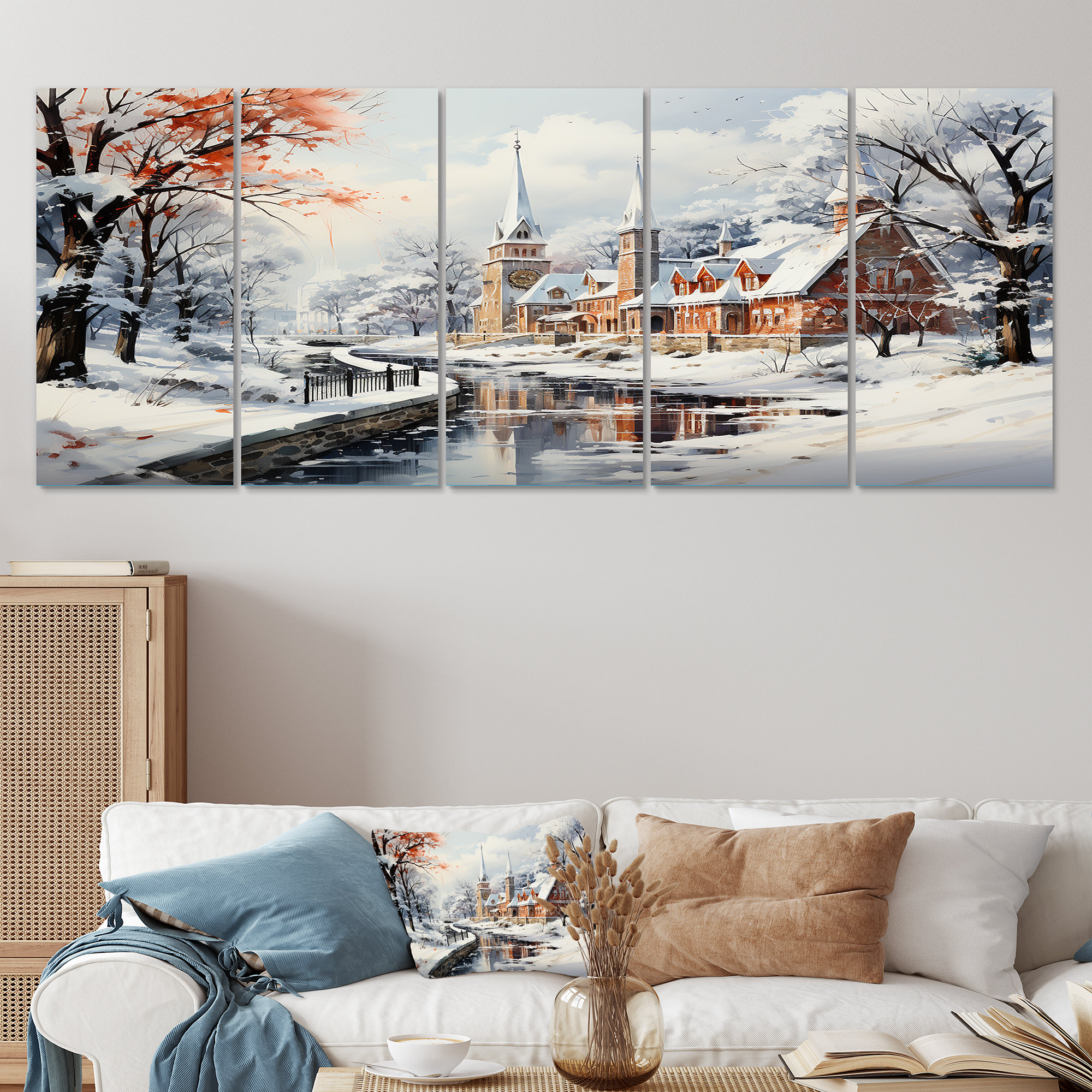 Red Barrel Studio® Winter In Germany City Landscape III - Winter ...