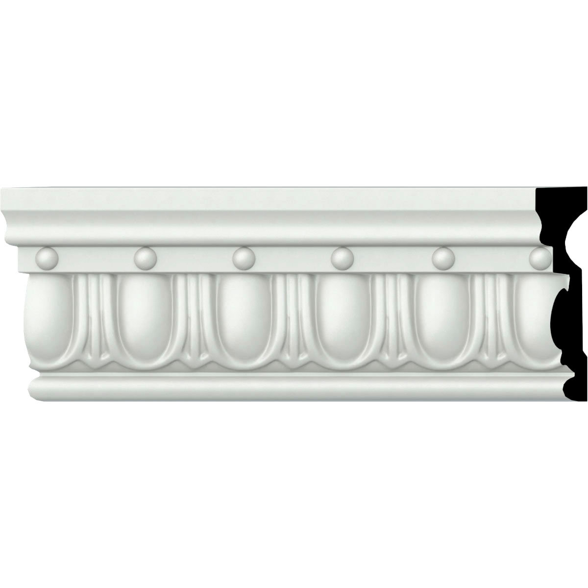 Ekena Millwork 3 5/8"H x 1"P x 94 1/2"L, (1 5/8" Repeat), Linus Chair ...