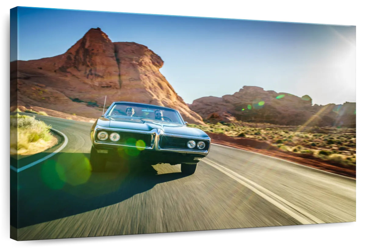 Ebern Designs Mehar Sunny Drive Vintage Car | Wayfair