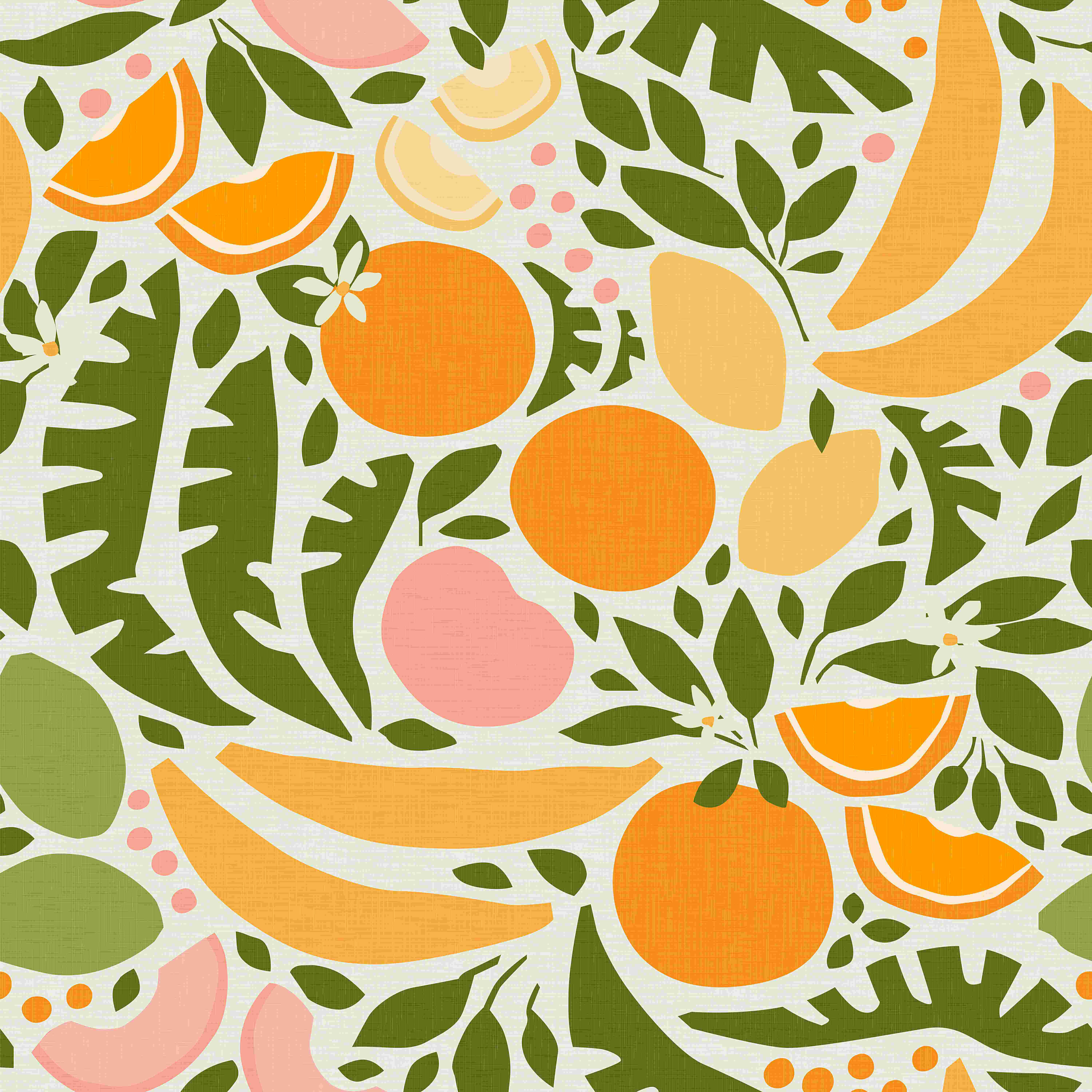 Winston Porter Modern Fruits Retro Abstract - Wrapped Canvas Graphic ...