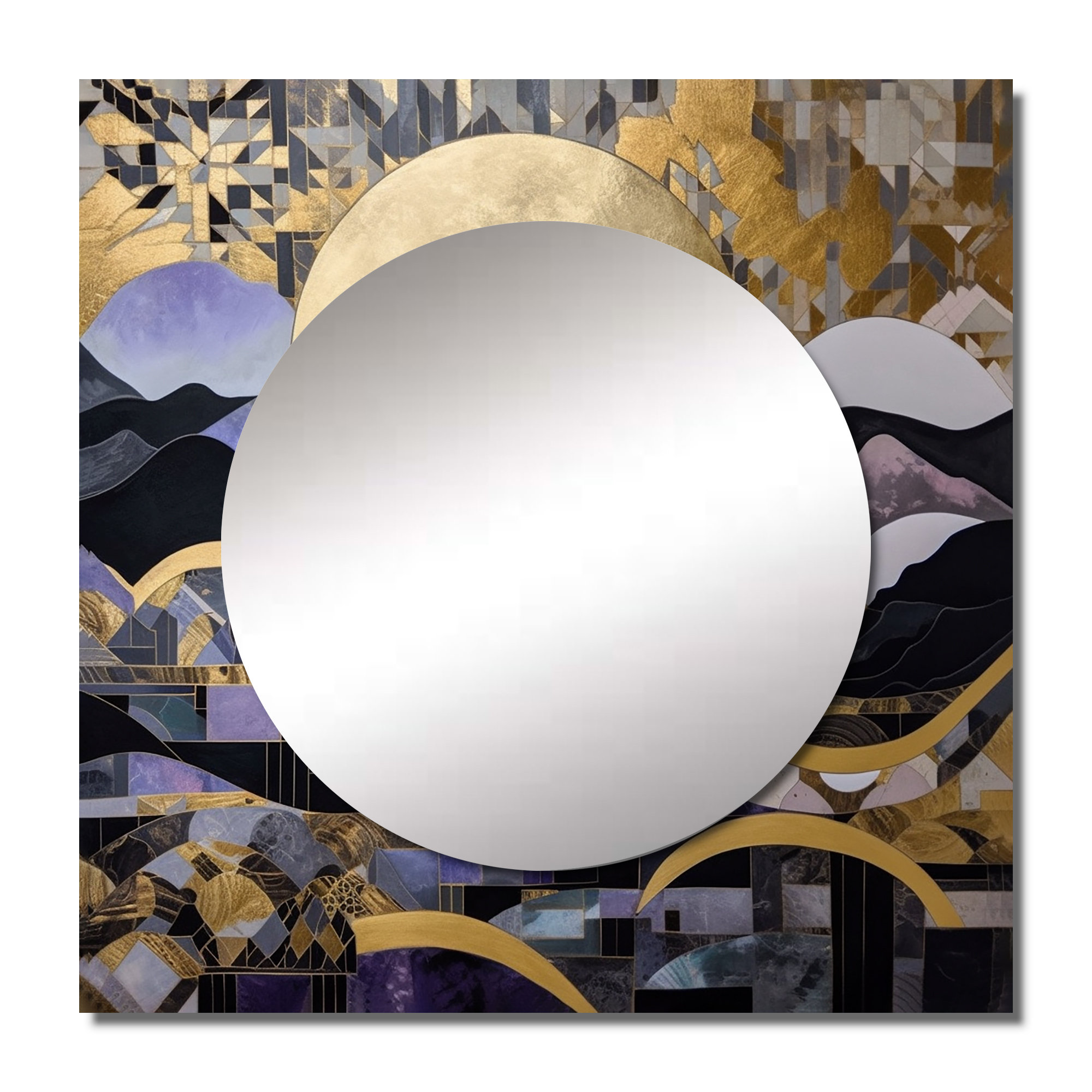 East Urban Home Cascada - Landscape Modern Large Square Mirror For Wall ...