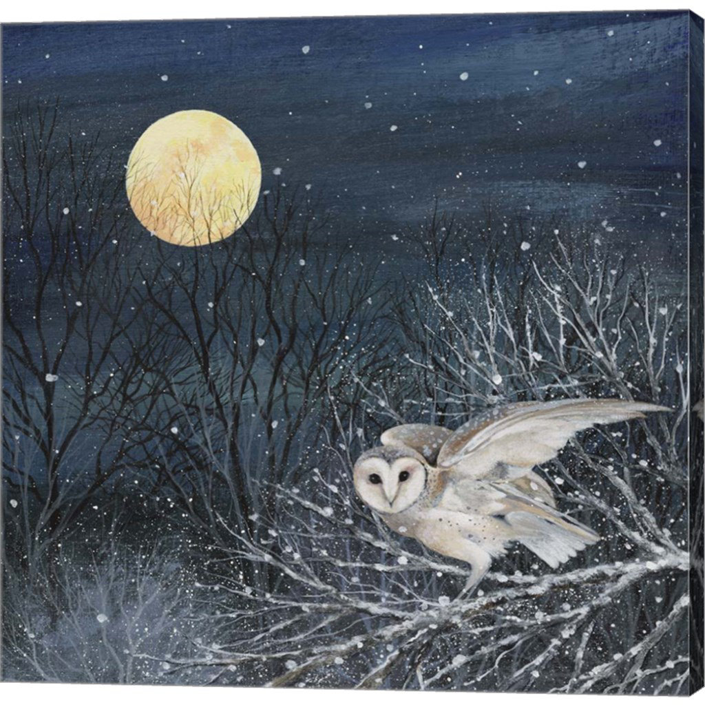 Loon Peak® Rising Moon by Lucy Grossmith - Wrapped Canvas Painting ...