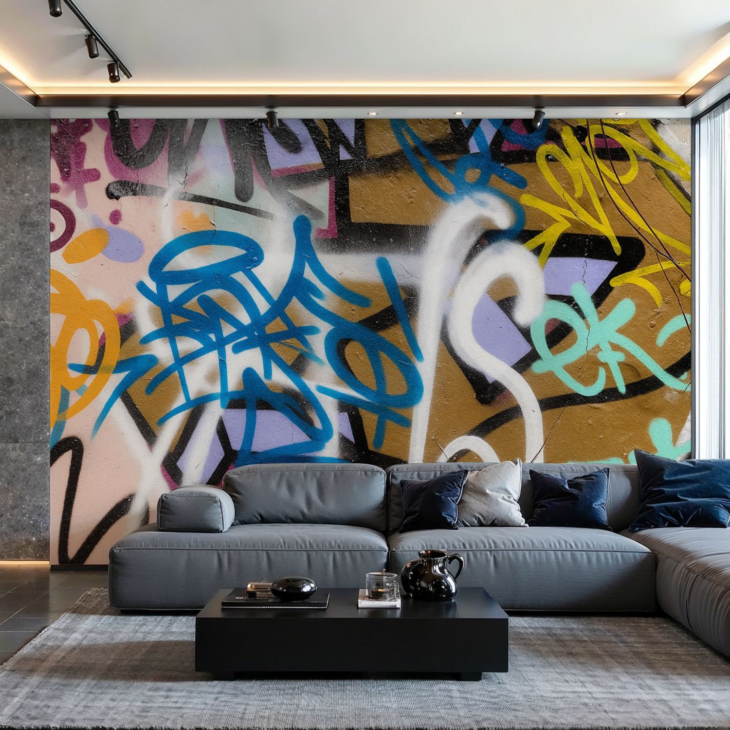 17 Stories Peel and Stick Wallpaper Wall Mural Graffiti Vandalism Wall ...