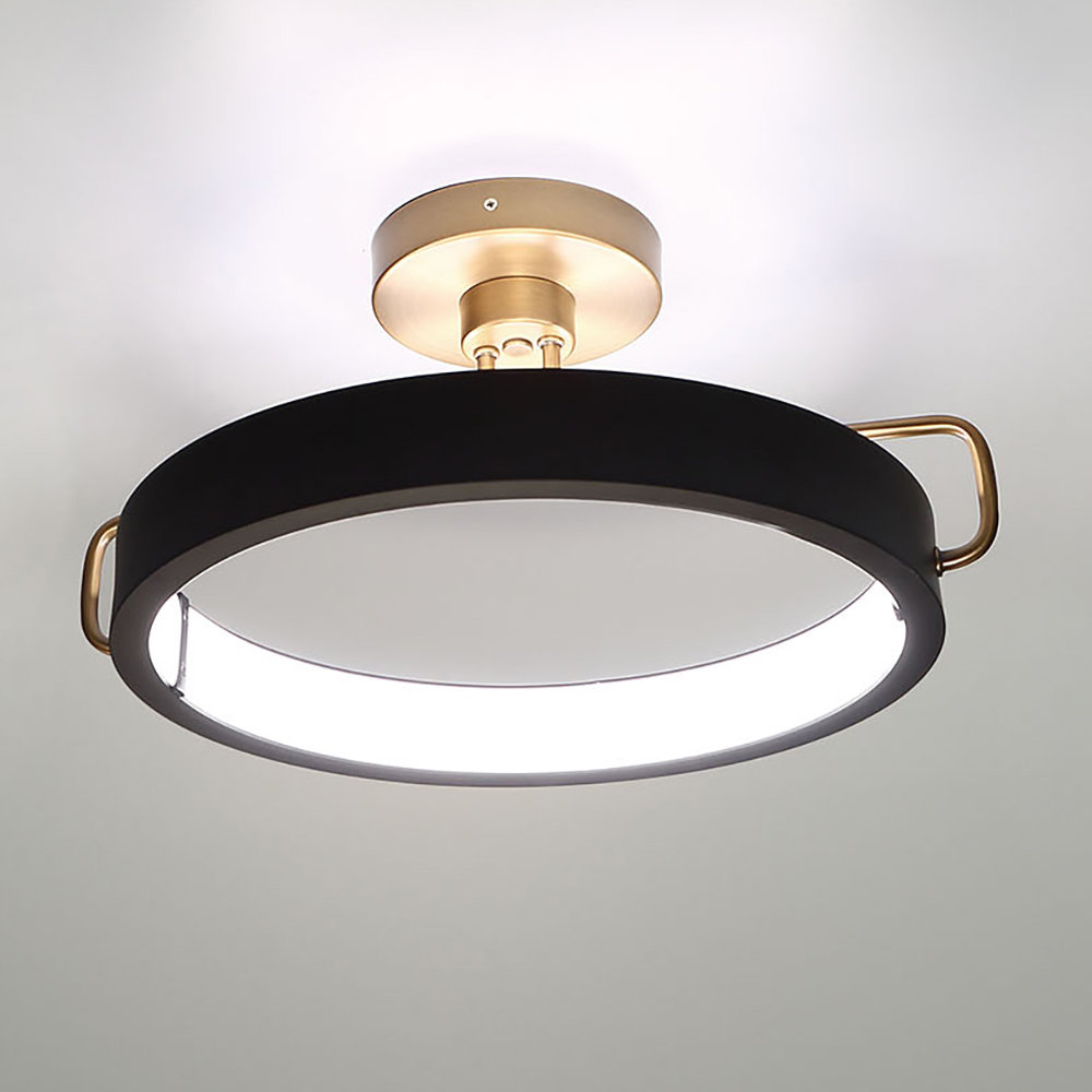 Eurofase 1 Light Unique / Statement Drum LED Pendant | Wayfair