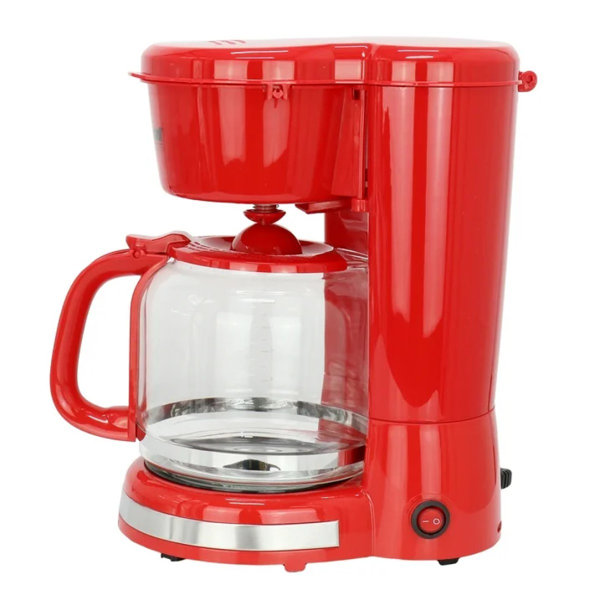Elama Better Chef 12-cup 900-watt Coffee Maker In Red – Fast Brew Drip ...