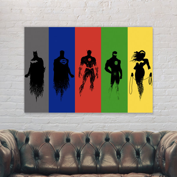 Fab Canvas DC Comics Superheroes Justice League Collage - Wrapped ...