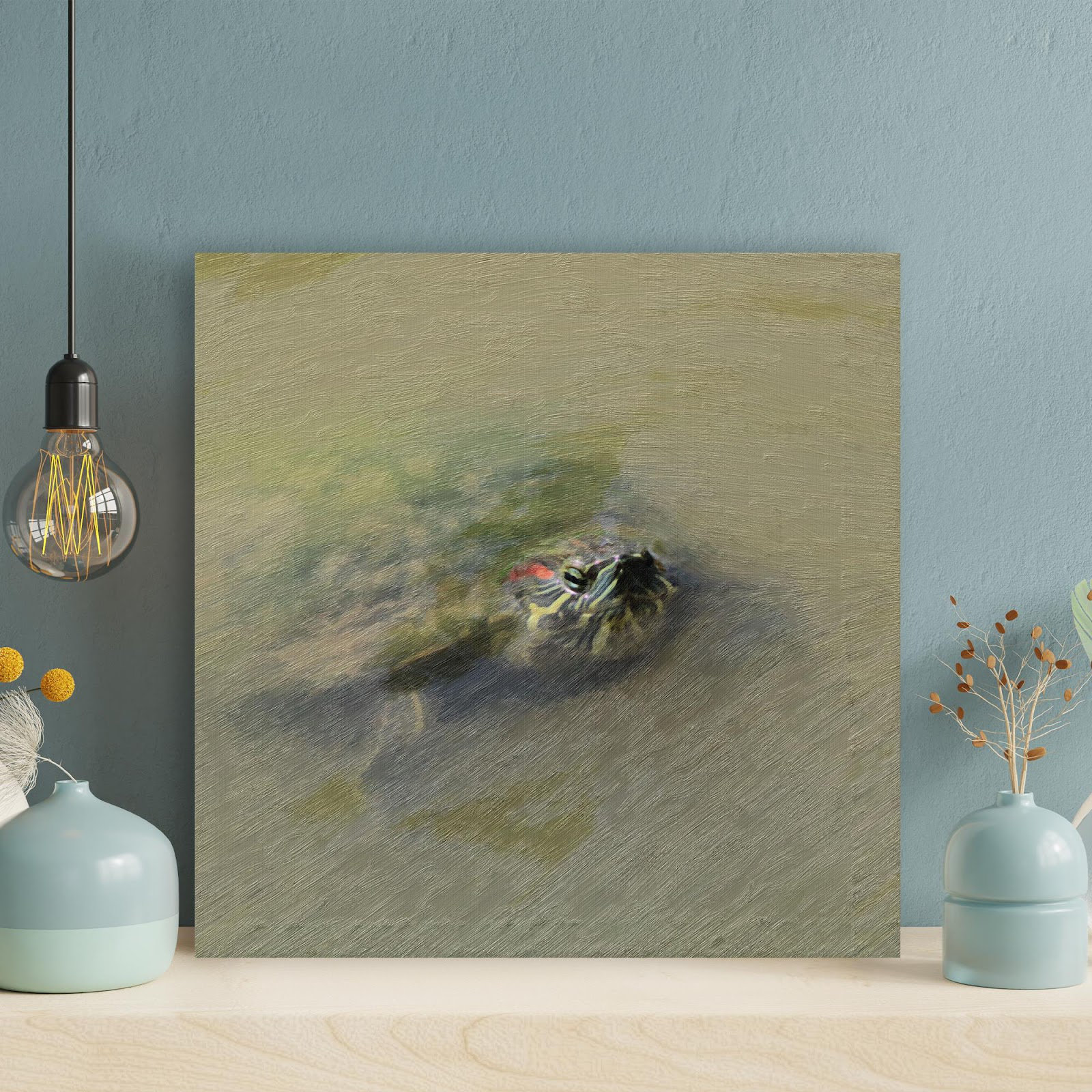 Bayou Breeze Grey Turtle 3 - 1 Piece Square Graphic Art Print On ...