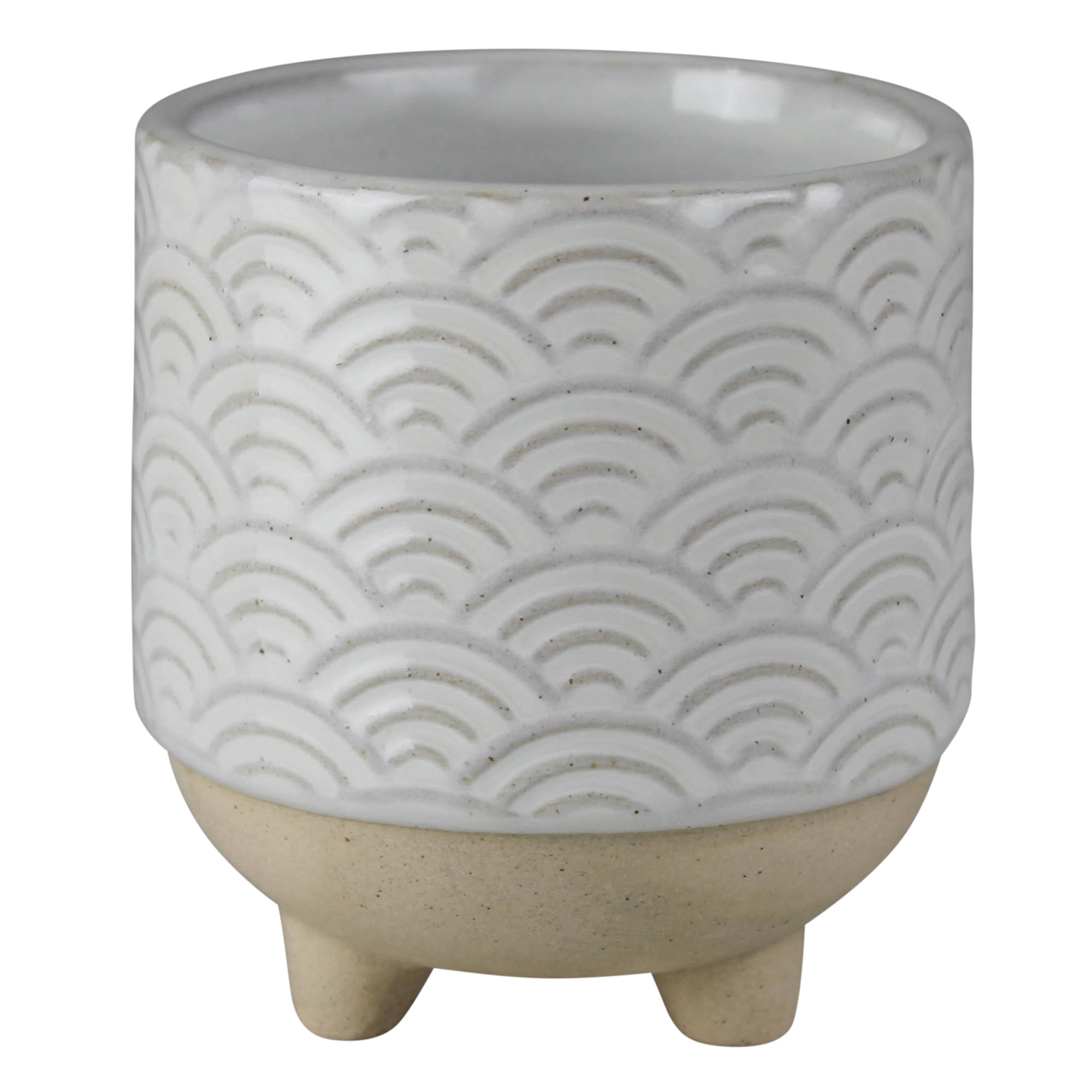 Dakota Fields Footed Cachepot, Scalloped - Wayfair Canada