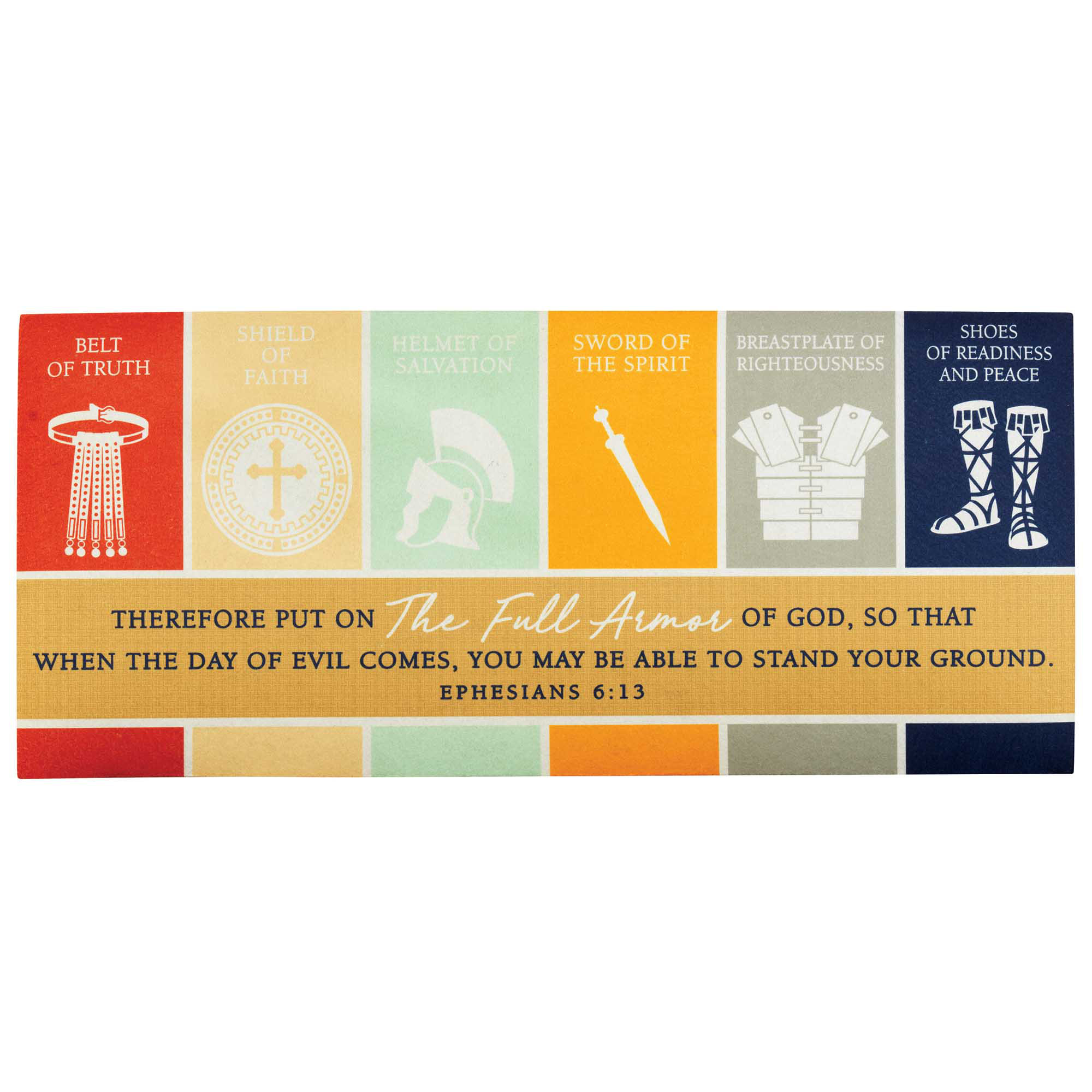 Dicksons Inc Doormat Insert Full Armor Of God 22x10 | Wayfair