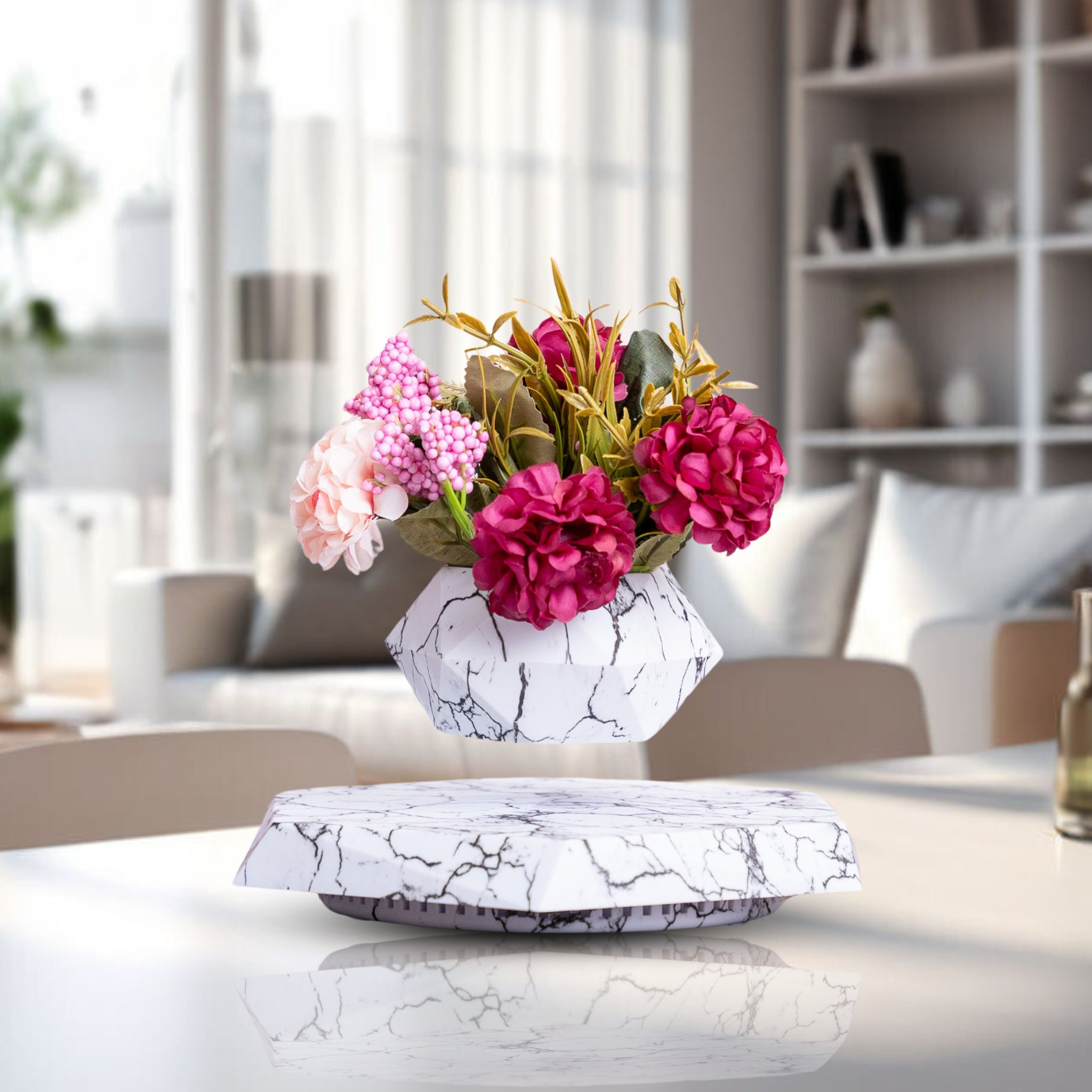 Brayden Studio Bentura Magnetic Levitating Air Bonsai Pot - Futuristic ...