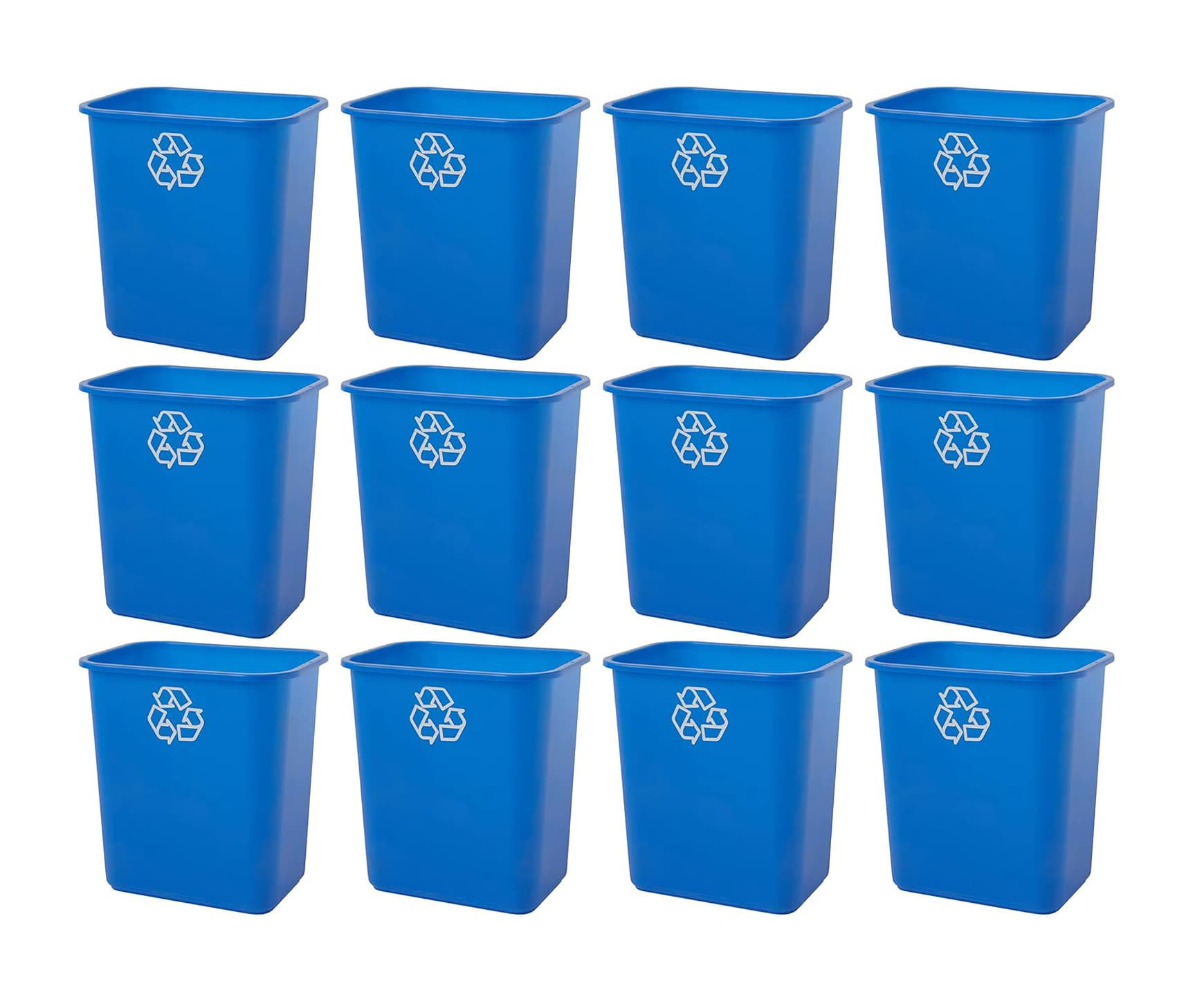 BUMEET Plastic Open-Top Trash Can - 7 Gallons | Wayfair