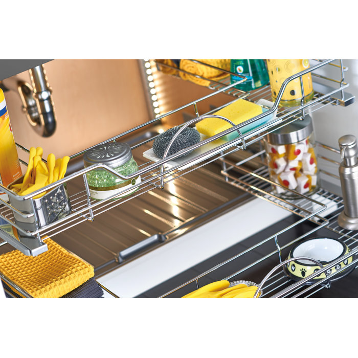 Rev-A-Shelf Undersink U-Shape Pull Out Organizer with Soft-Close ...