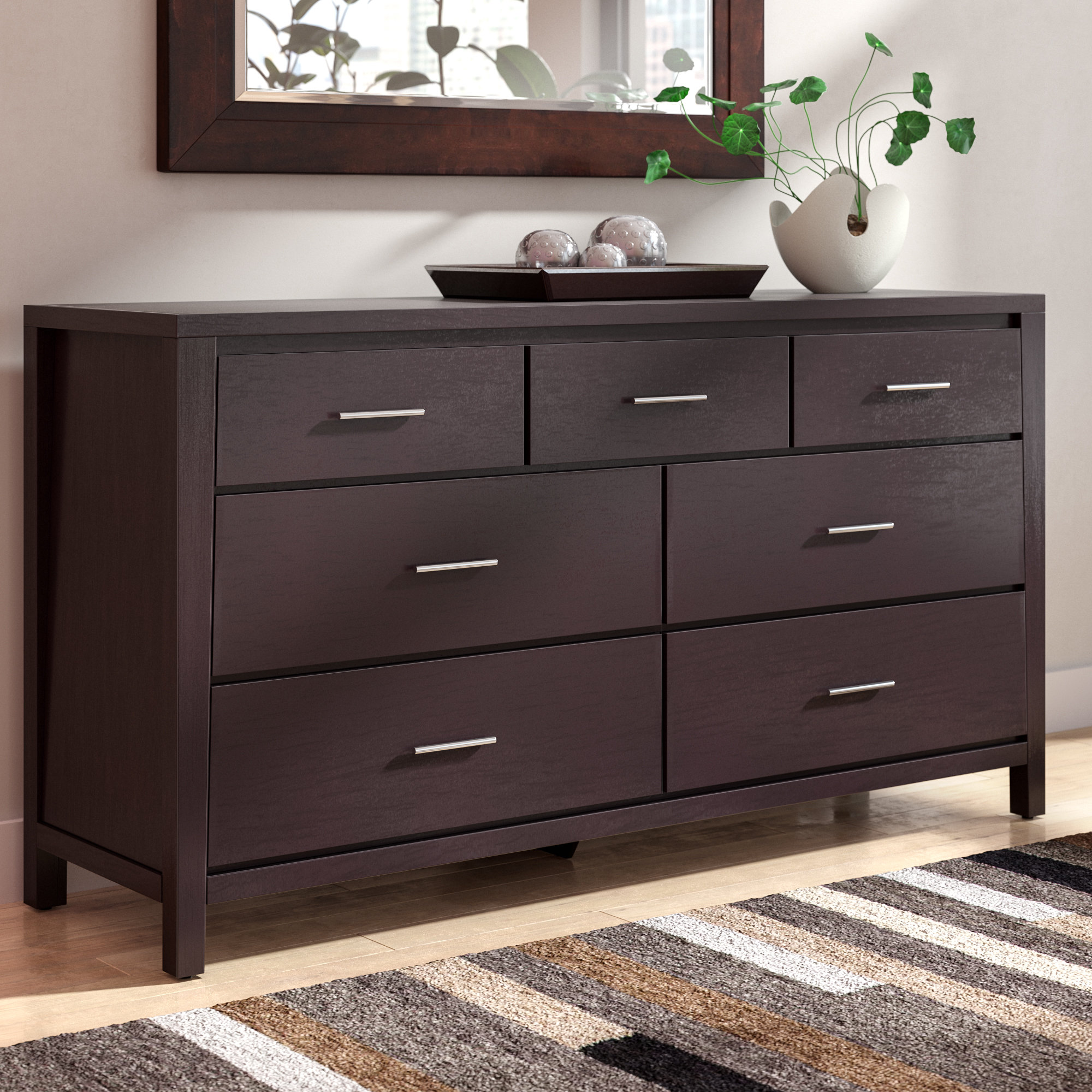 Lark Manor™ Aleidy Espresso 7 Double Dresser & Reviews | Wayfair