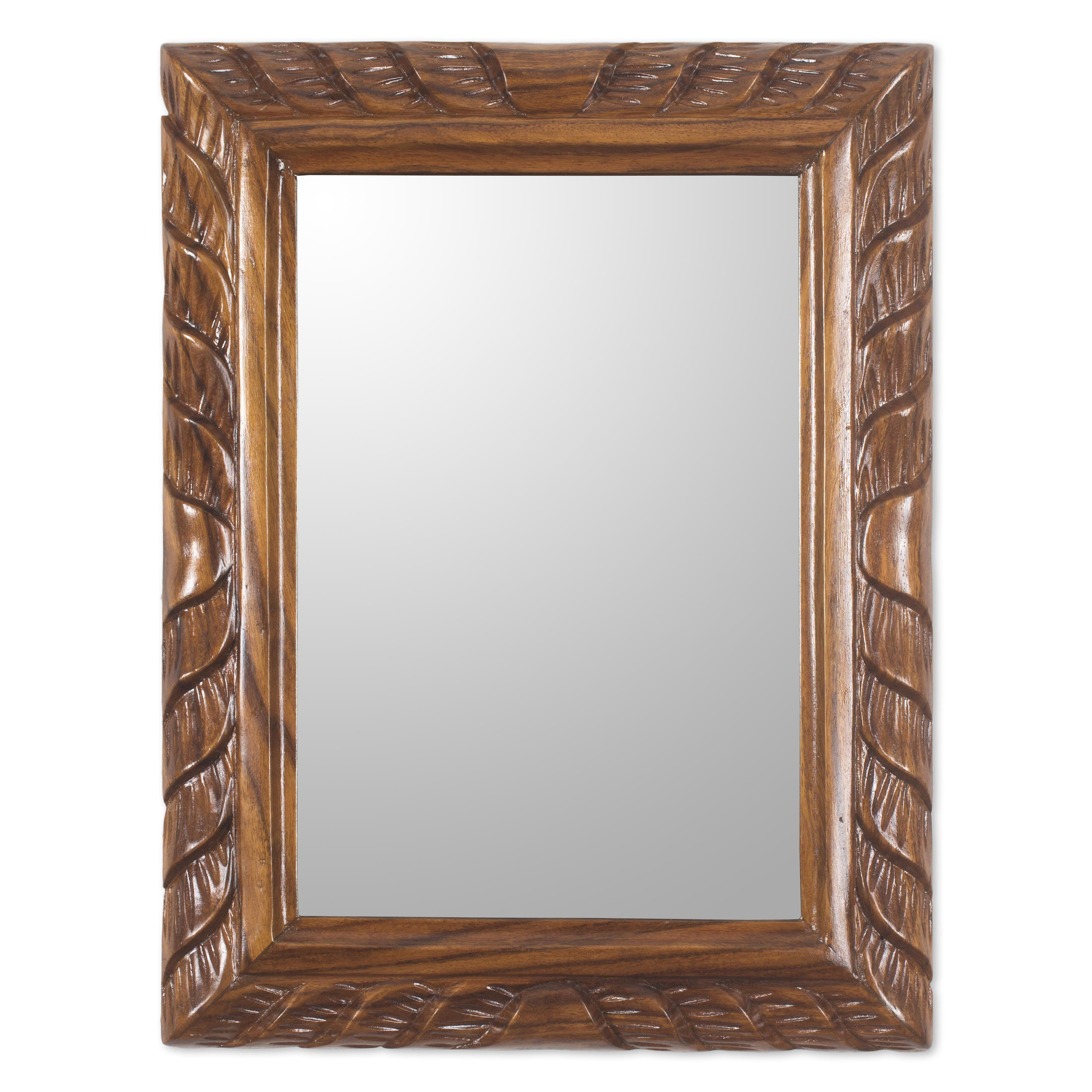World Menagerie Avenale Solid Wood Rectangle Wall Mirror - Wayfair Canada
