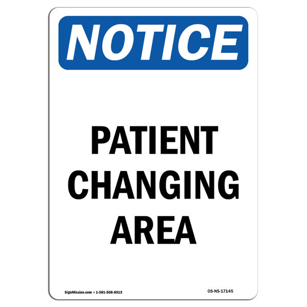 SignMission Patient Changing Area Sign | Wayfair