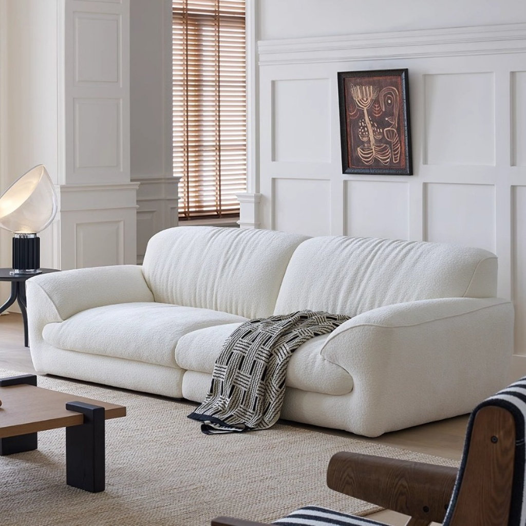 Walkoly French Simple White Sofa | Wayfair