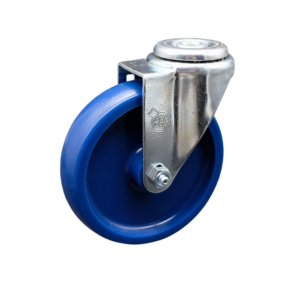 Service Caster SS Solid Polyurethane Wheel Swivel Bolt Hole Caster ...