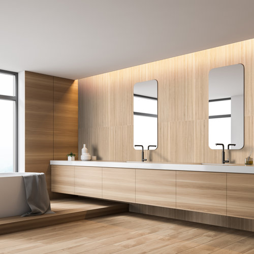 MSI UrbanSlat 16'' x 48'' Matte Ceramic Fluted Wood Look Wall Tile ...