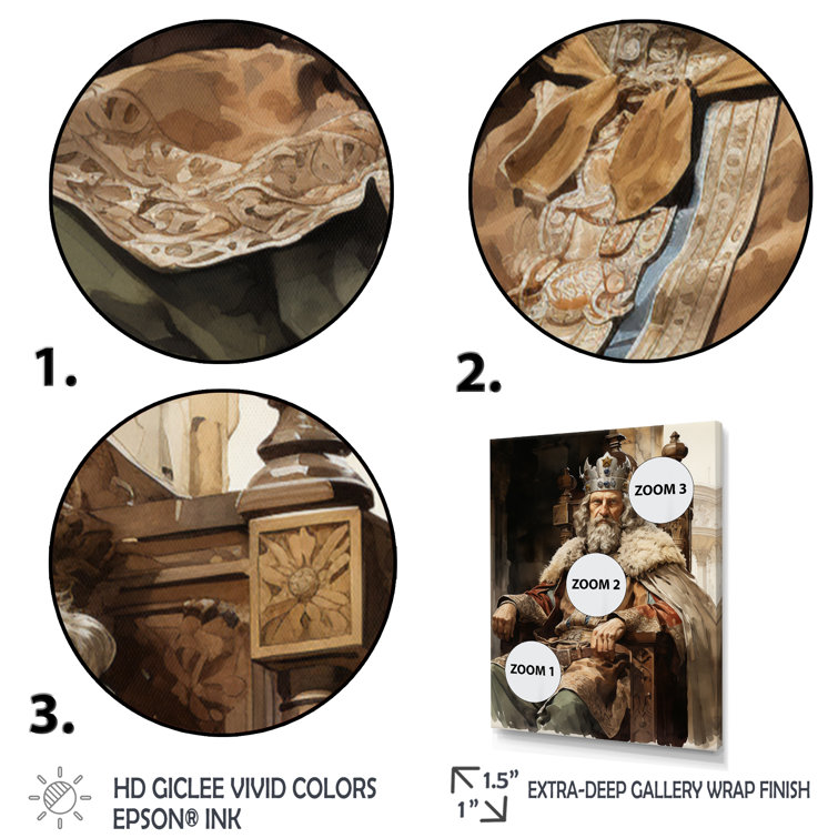 Alcott Hill® Bracking " Emperor Charlemagne Carolingian Portrait II ...