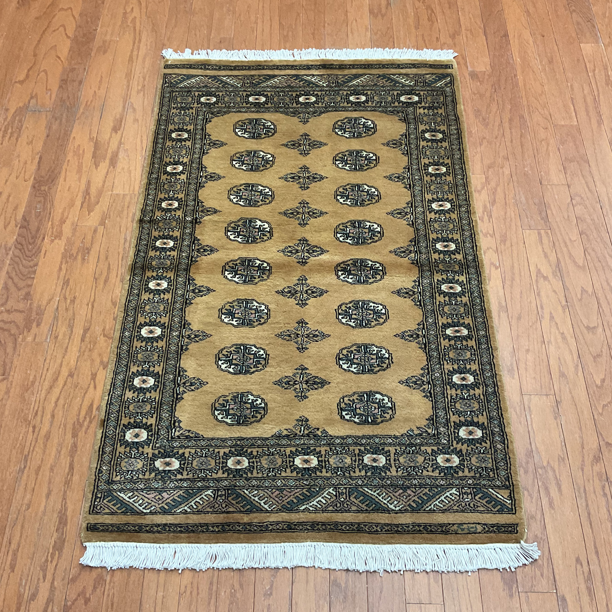 Bungalow Rose Handmade Bokhara Wool Rug | Wayfair