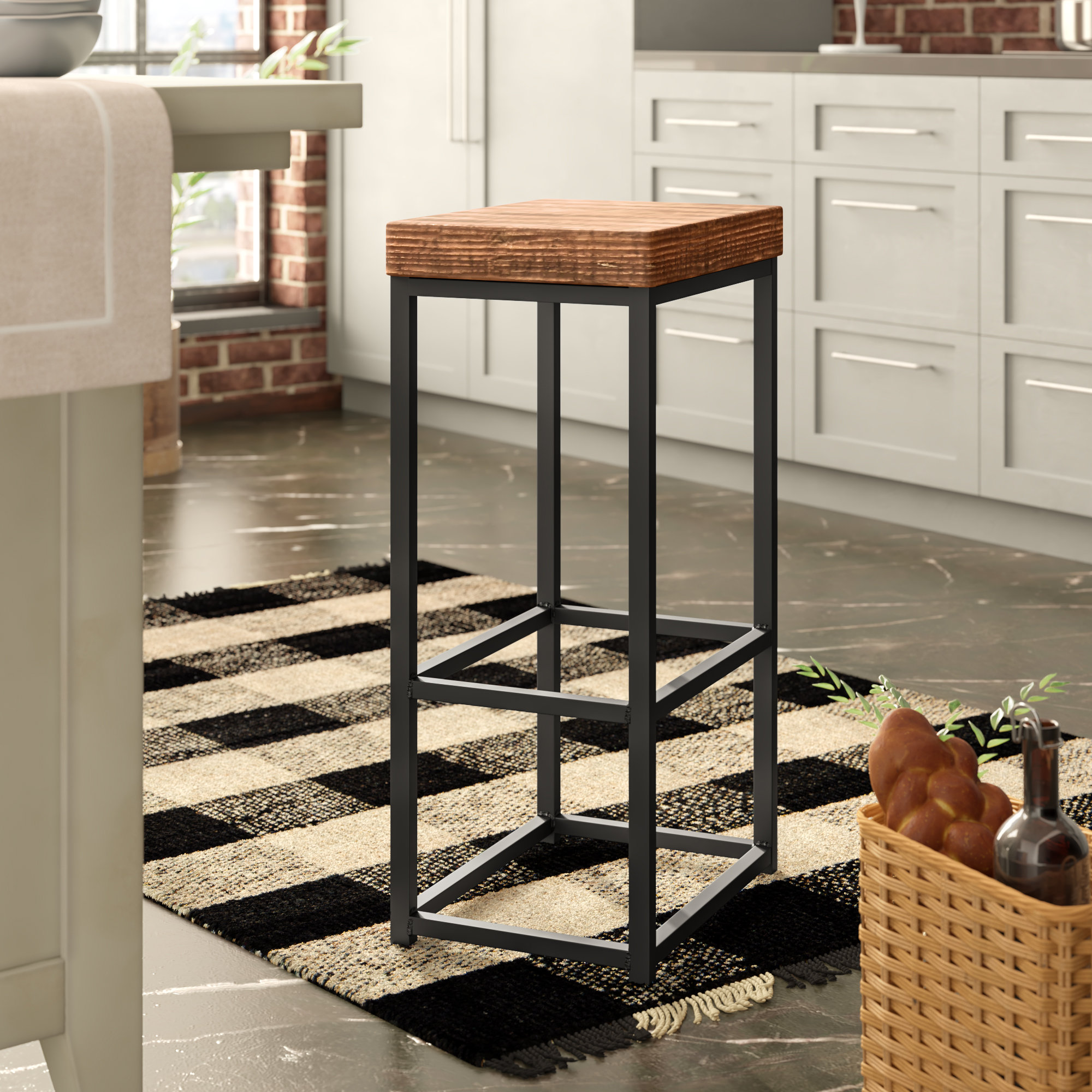 Birch Lane™ Tamera Solid Wood Bar & Counter Stool & Reviews - Wayfair ...