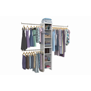 ClosetMaid Impressions White Wood Closet System Tower Kit "& Reviews ...