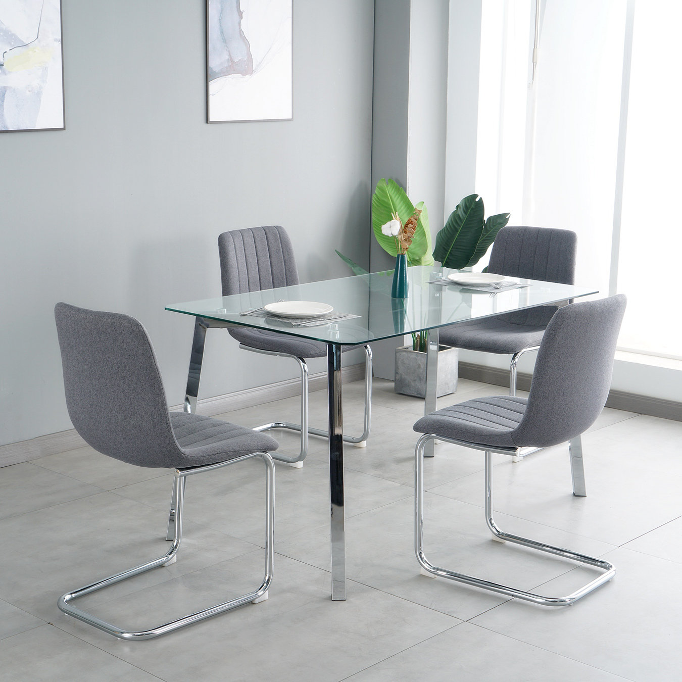 Table De Salle Manger En Verre