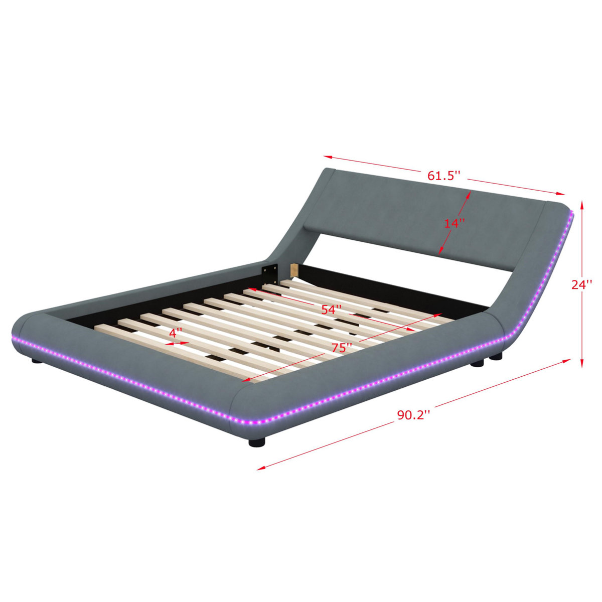 Mercer41 Reauna Upholstered Sleigh Bed | Wayfair