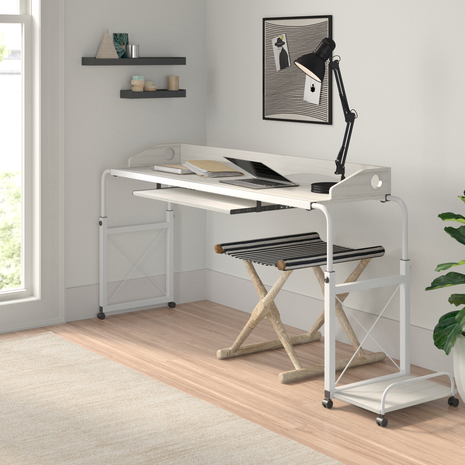 Zipcode Design™ Frison Height Adjustable Desk & Reviews | Wayfair