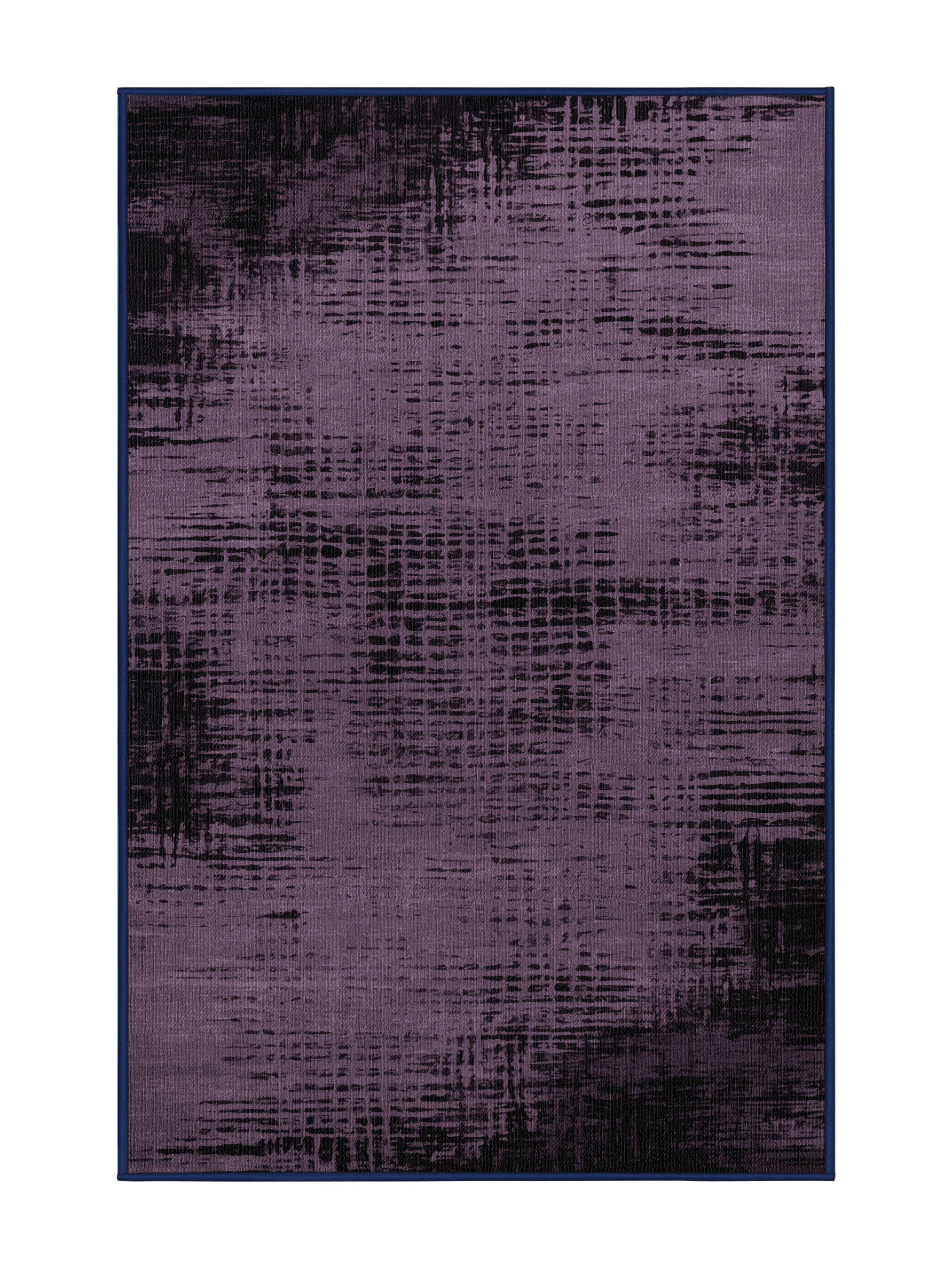 Hokku Designs Machine Washable Abstract Purple Area Rug | Wayfair