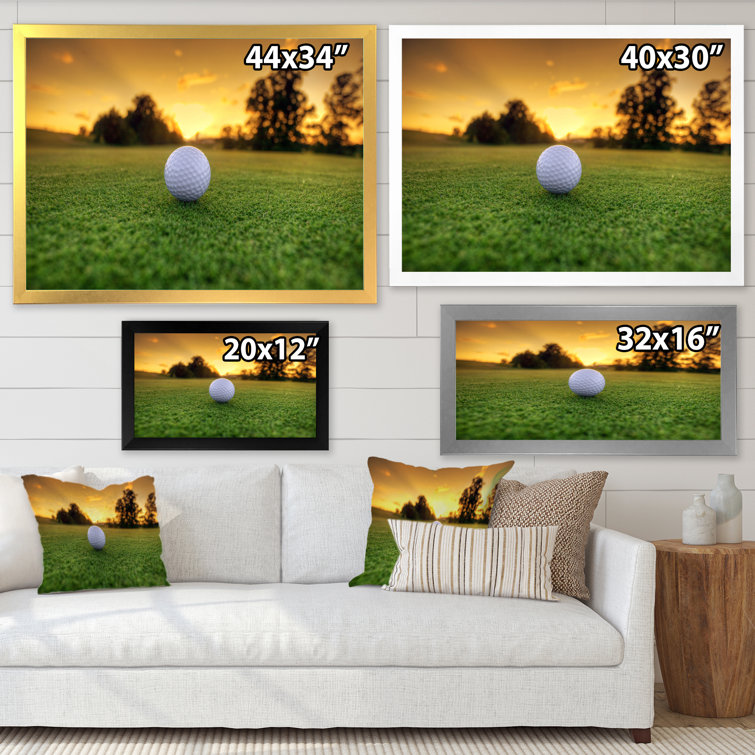 Ebern Designs Sunrise At The Golf Course III Framed On Canvas Print ...
