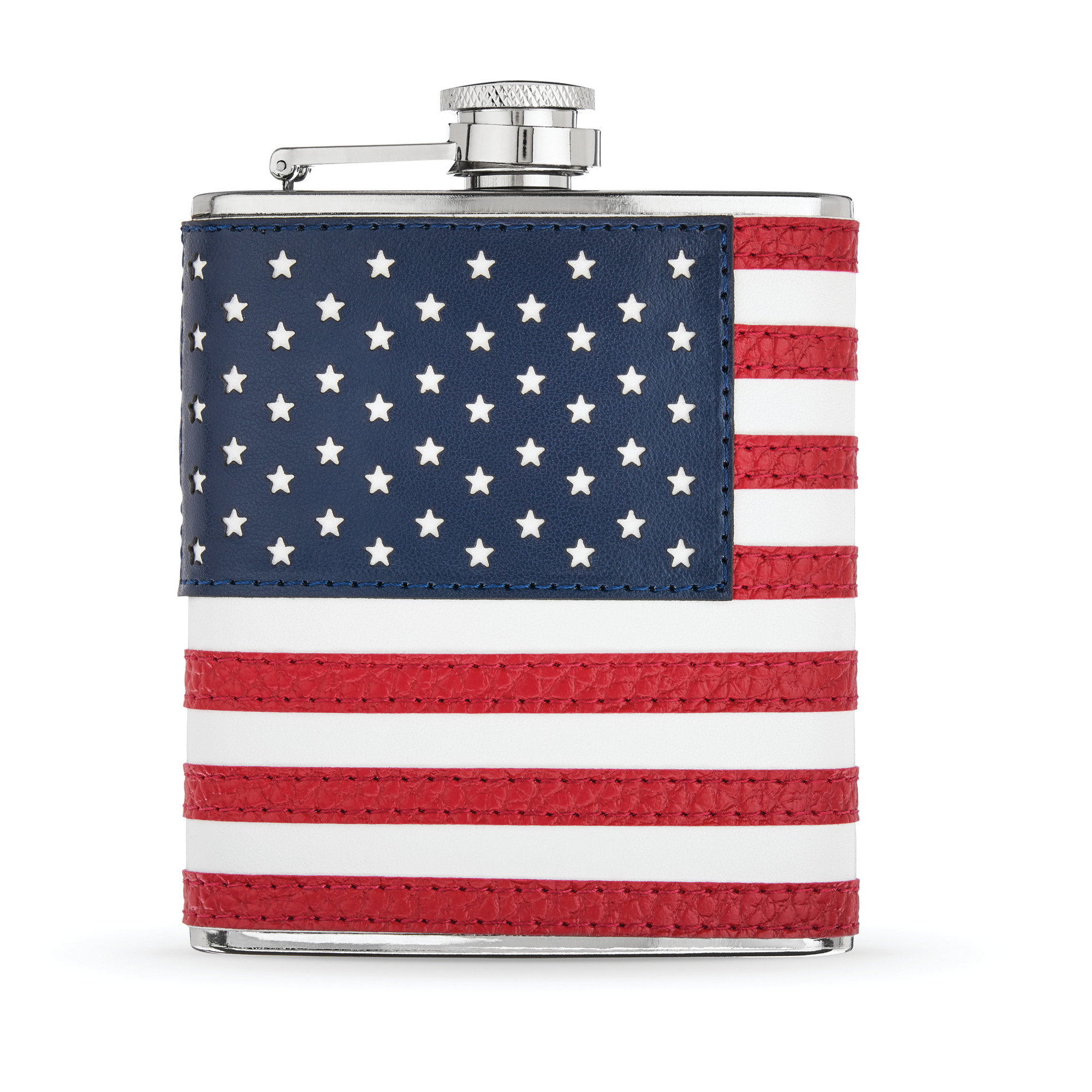 Trueflask 6 oz American Flag Flask with Funne | Wayfair
