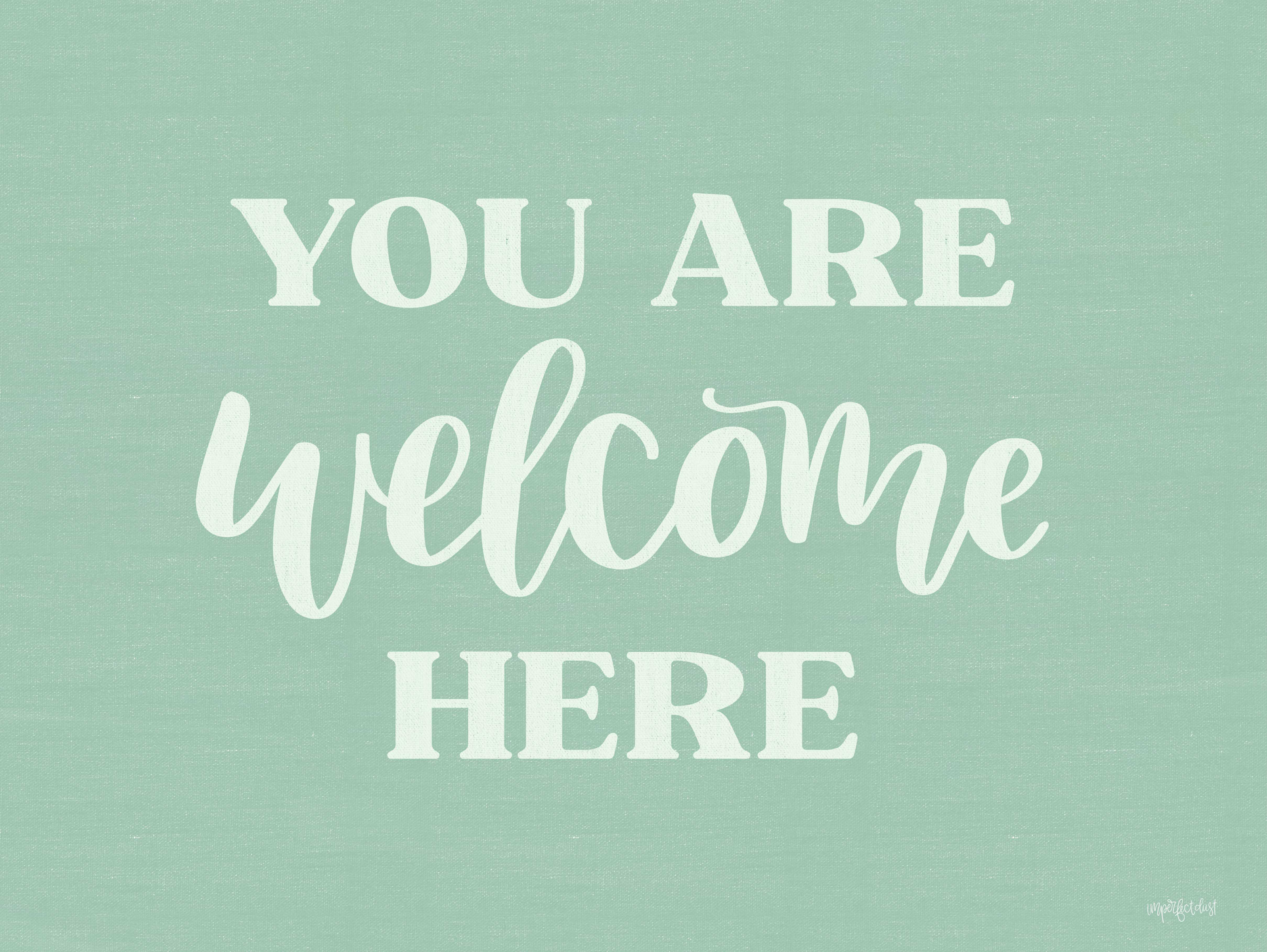 Trinx You Are Welcome Here by - Wrapped Canvas Print - Wayfair Canada