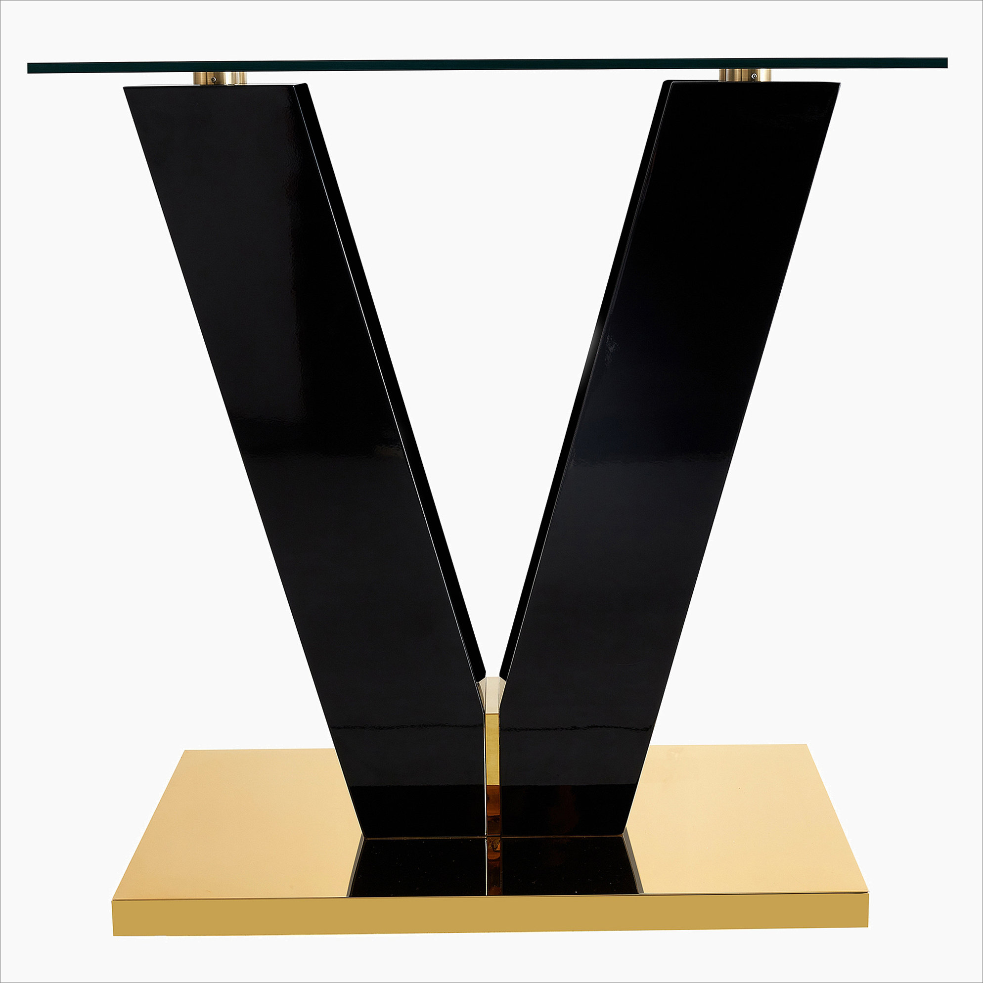 Mercer41 Large Modern Minimalist Rectangular Glass Dining Table with ...