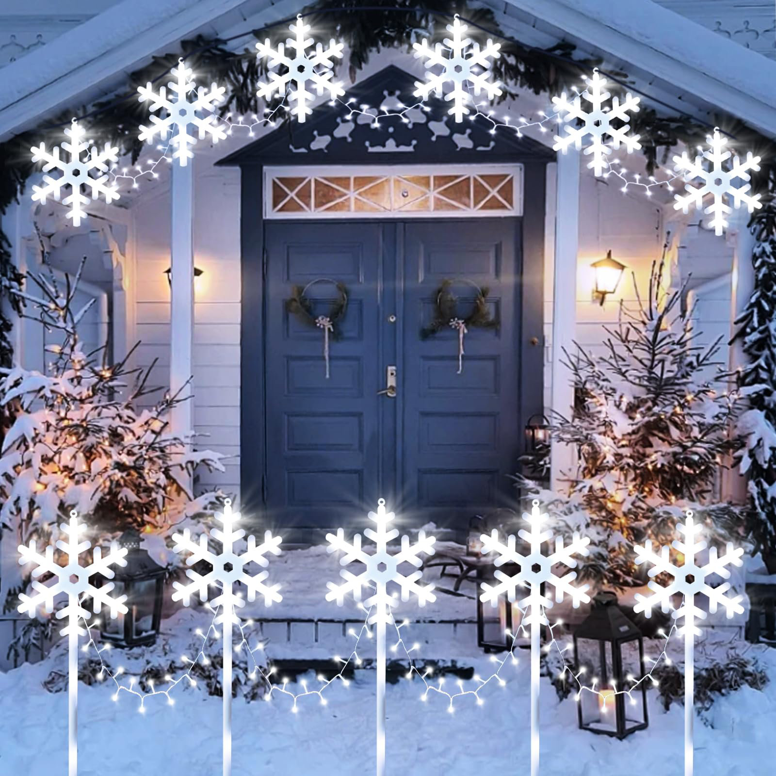 snowflake lights for outside