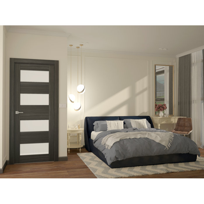 Belldinni Della Solid Manufactured Wood Paneled Wood Finish Standard ...