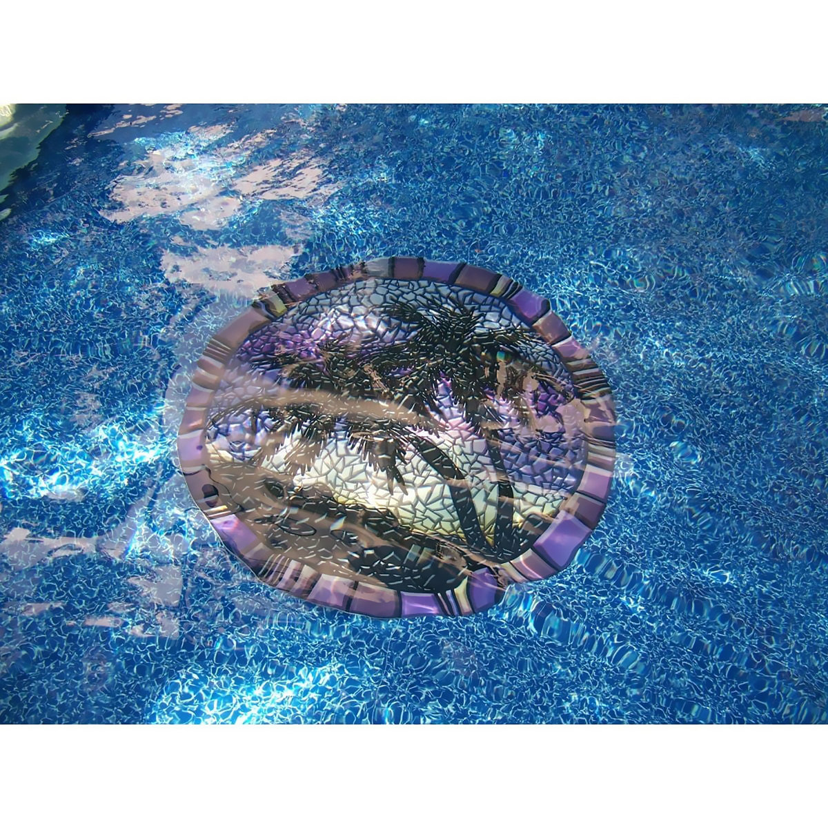 Arlmont & Co. Kotryna Island Sunset 29" Decorative Pool Mat - Pool Art ...