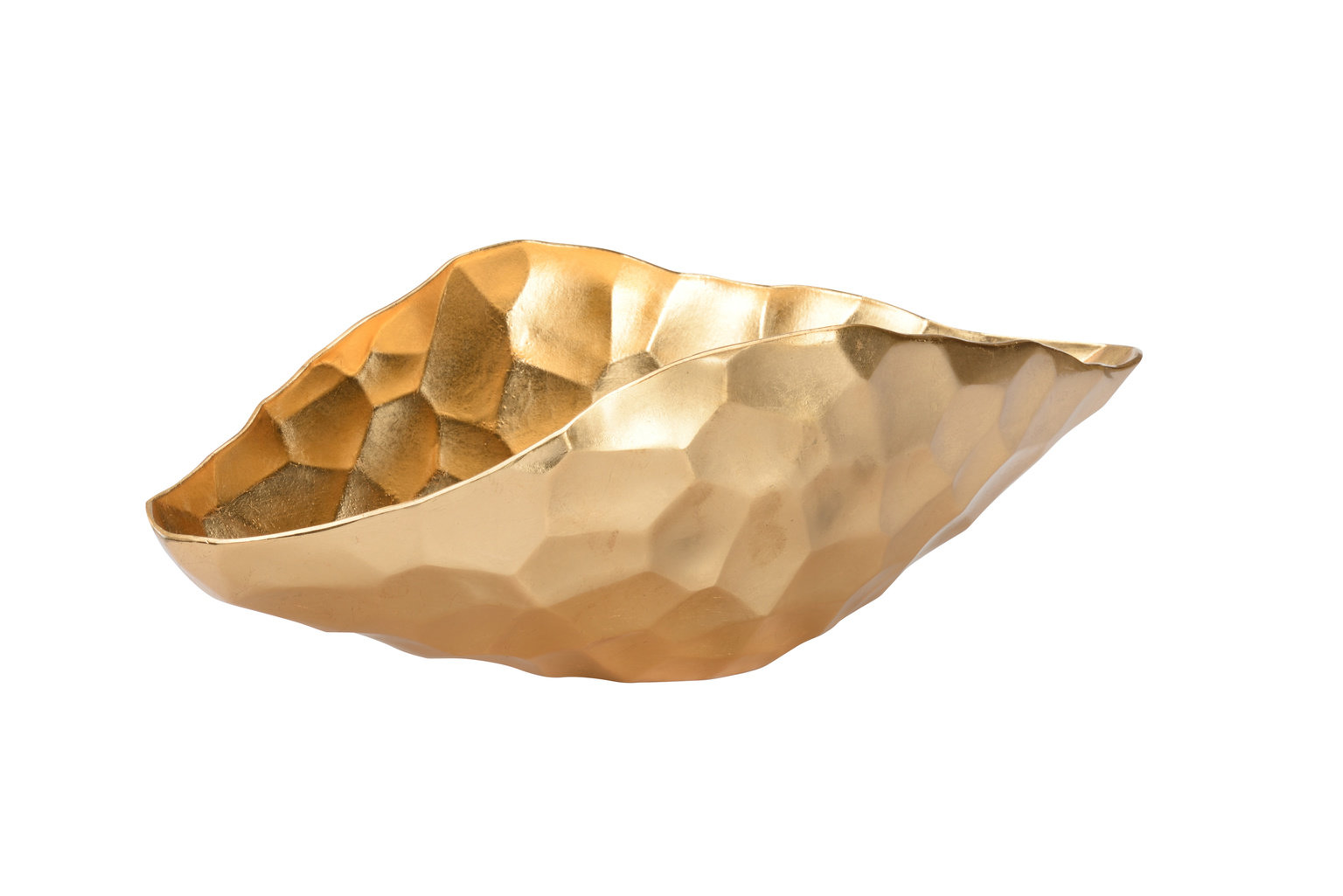 Chelsea House Gold Oval Geometric Bowl | Perigold