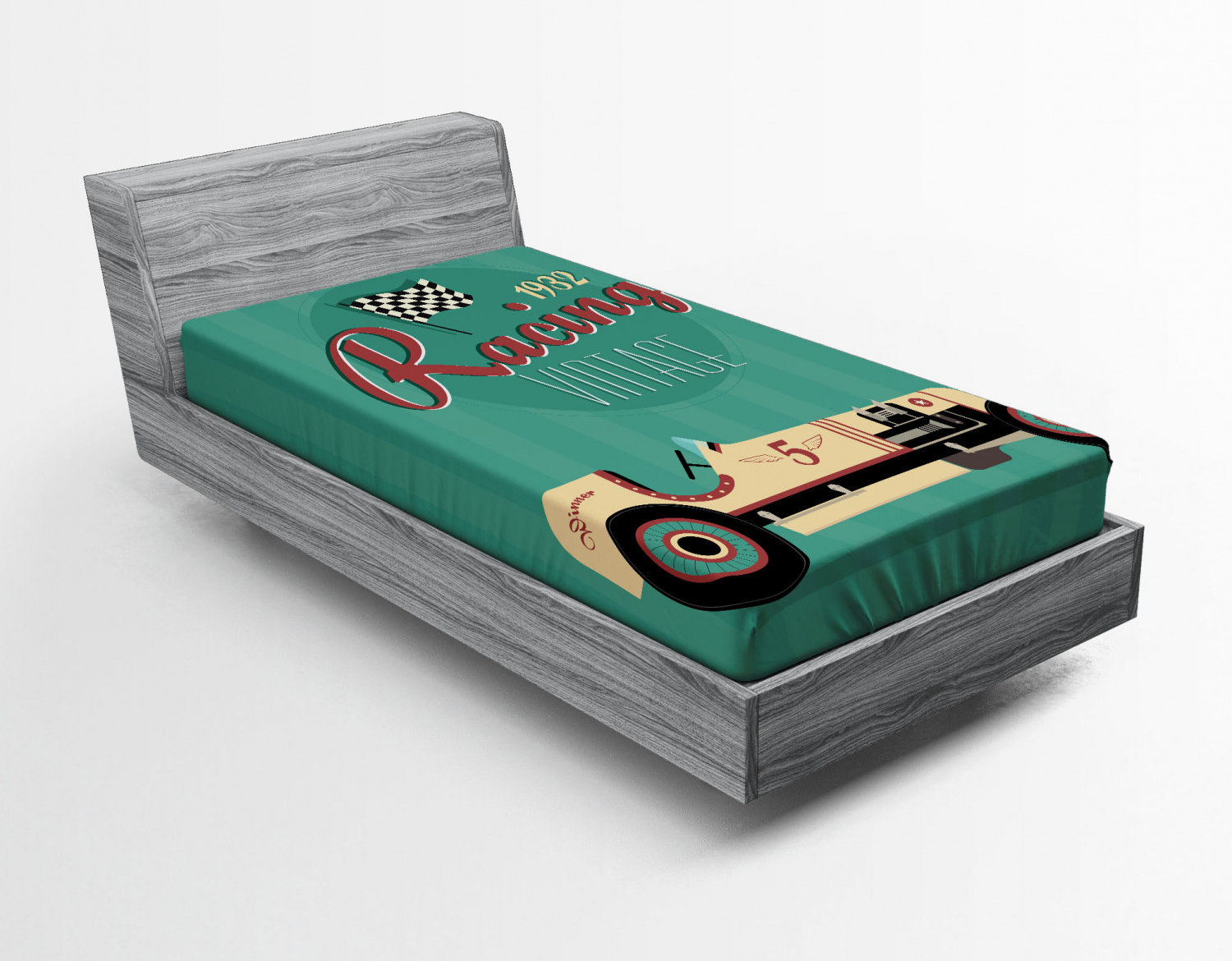 Ambesonne Cars Microfiber Fitted Sheet | Wayfair