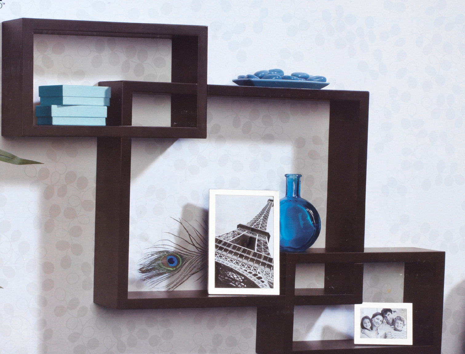 Melannco Interlocking Shelves 3 Piece Wall Shelf Set & Reviews | Wayfair