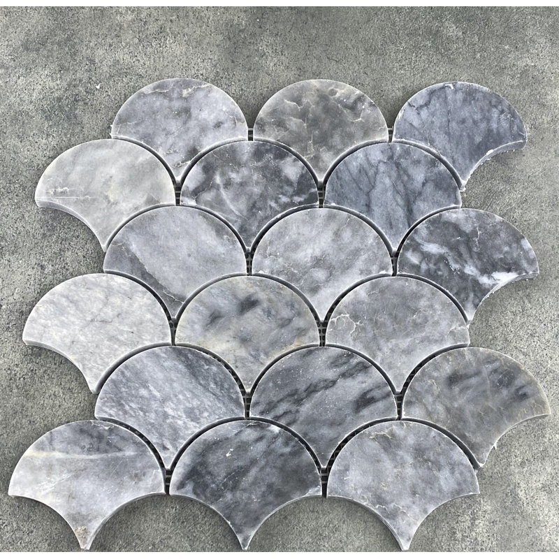 Miletos Stone Collection Marble Grid Mosaic Sheet Wall & Floor Tile ...