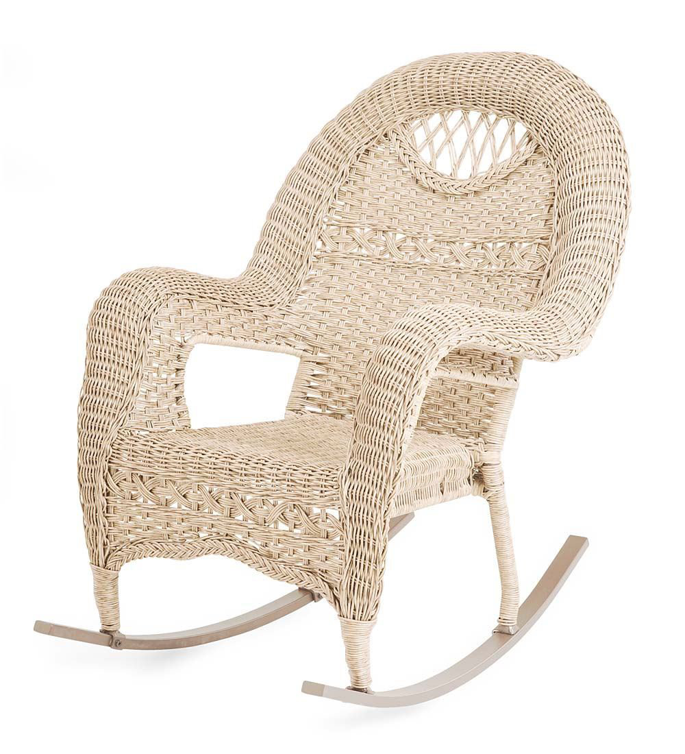Plow & Hearth Prospect Hill Wicker Rocking Chair & Reviews | Wayfair