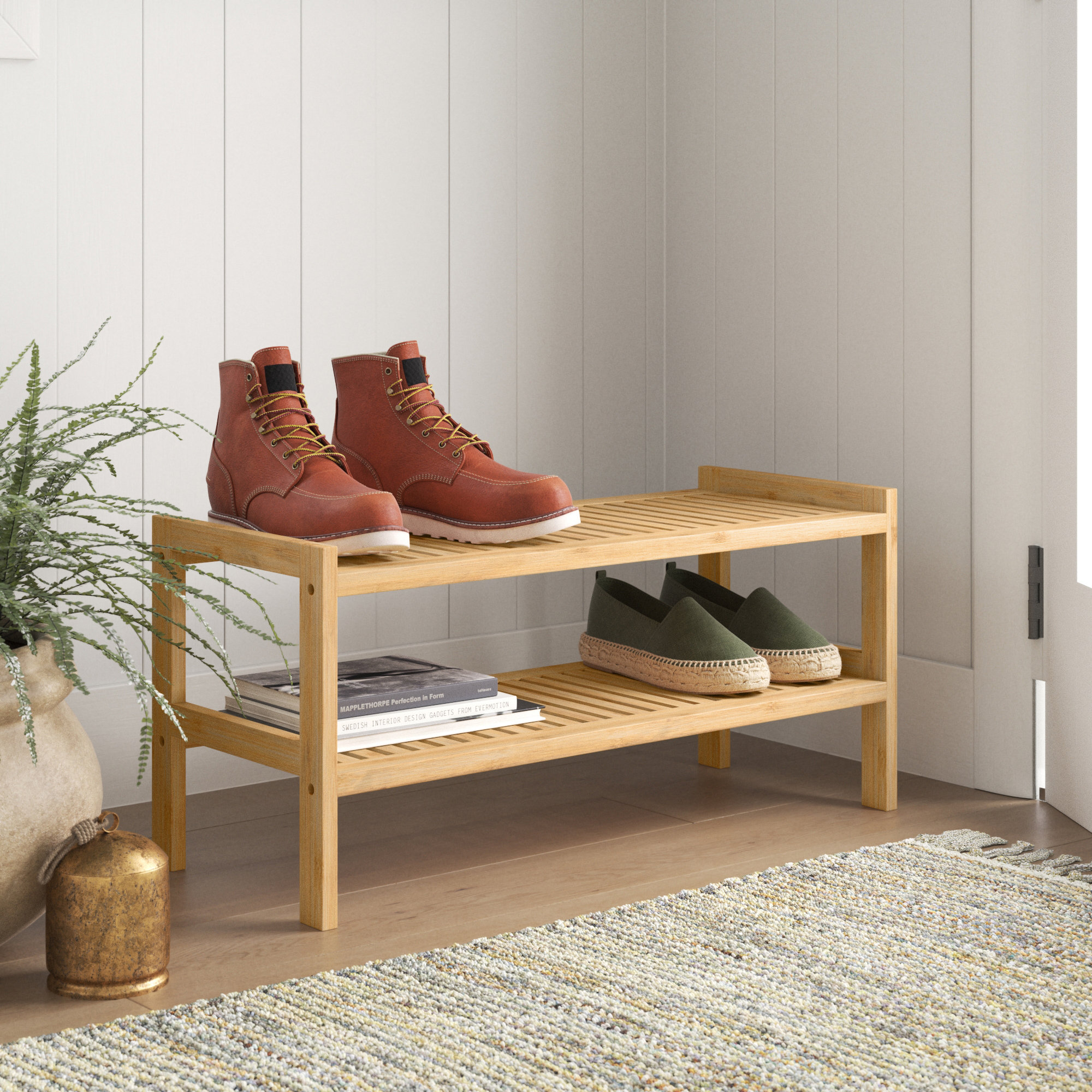 Sand & Stable™ 30 in. 8 Pair Stackable Shoe Rack & Reviews - Wayfair Canada