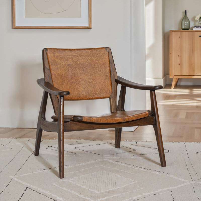 Dovetail Furniture Dania Occasional Chair, Brown | Perigold